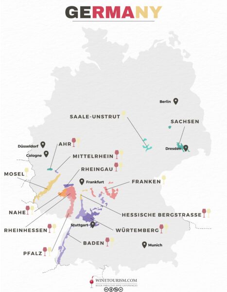 Germany Wine Country Free Wine Map | Corked News