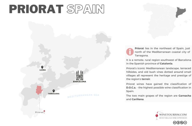 Priorat Wine Region Spain Free Wine Map | Corked News