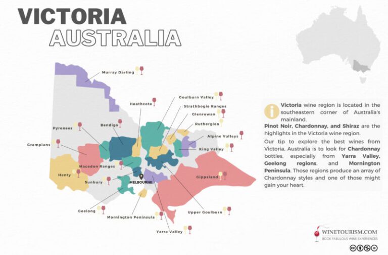 Queensland Wine Region Australia Free Wine Map: Download a Detailed ...